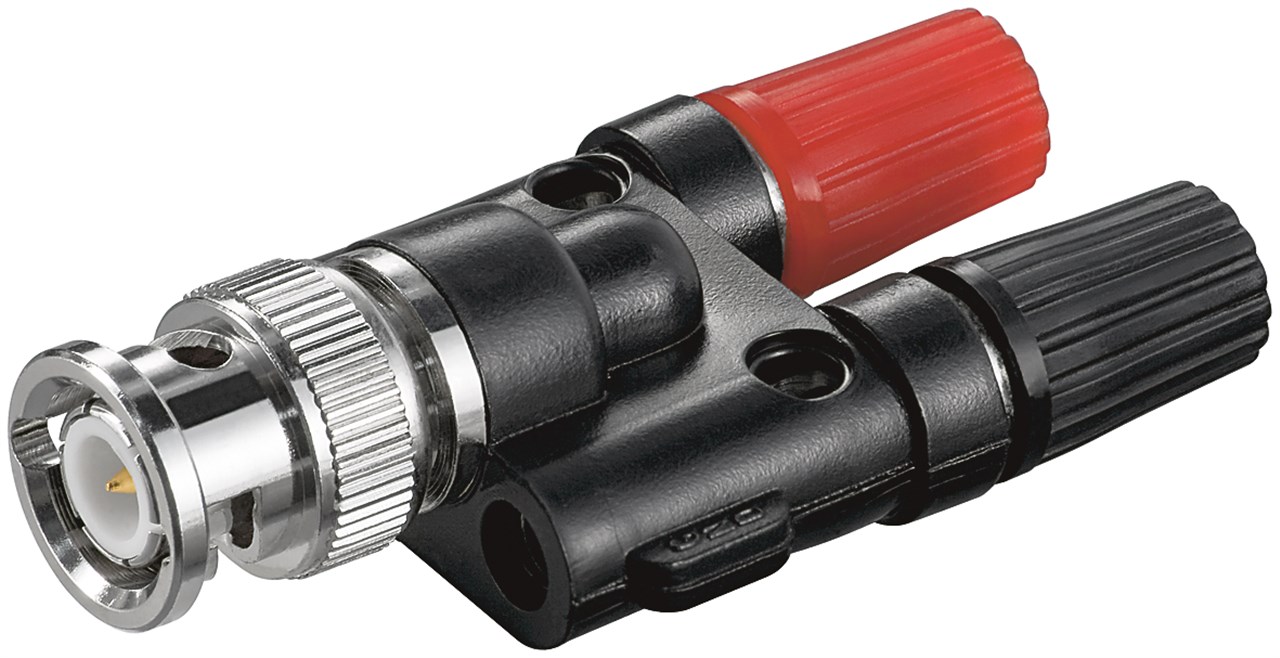 goobay BNC Stecker auf 2 x 4 mm Bananenbuchse mit goldkontakten (Bulk) | Bananenstecker | Kabel ...